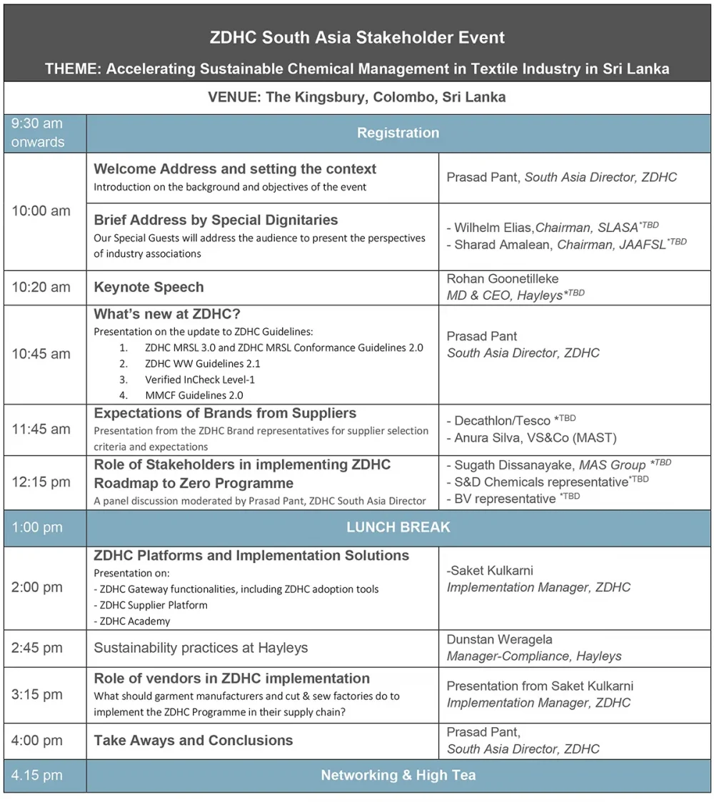 ZDHC Sri Lanka 2023 - Colour Publications